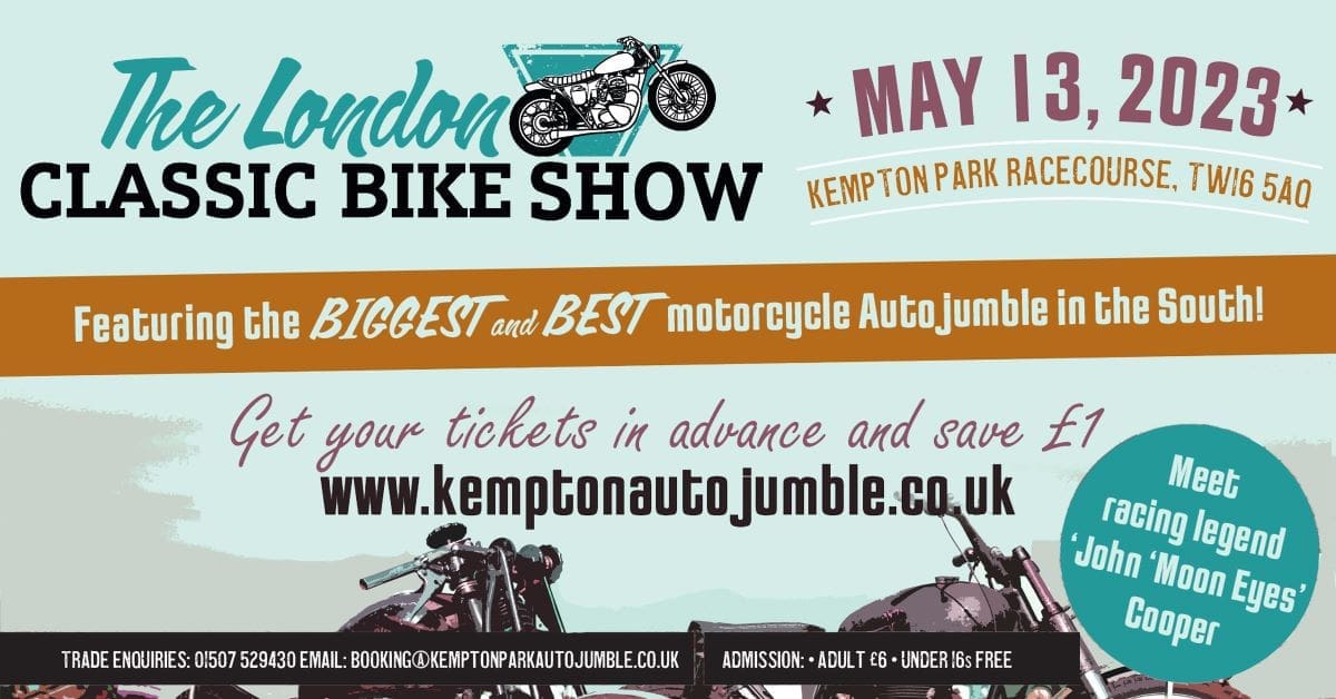 Meet motorcycle ace John Cooper at Kempton Autojumble | Classic Bike Hub